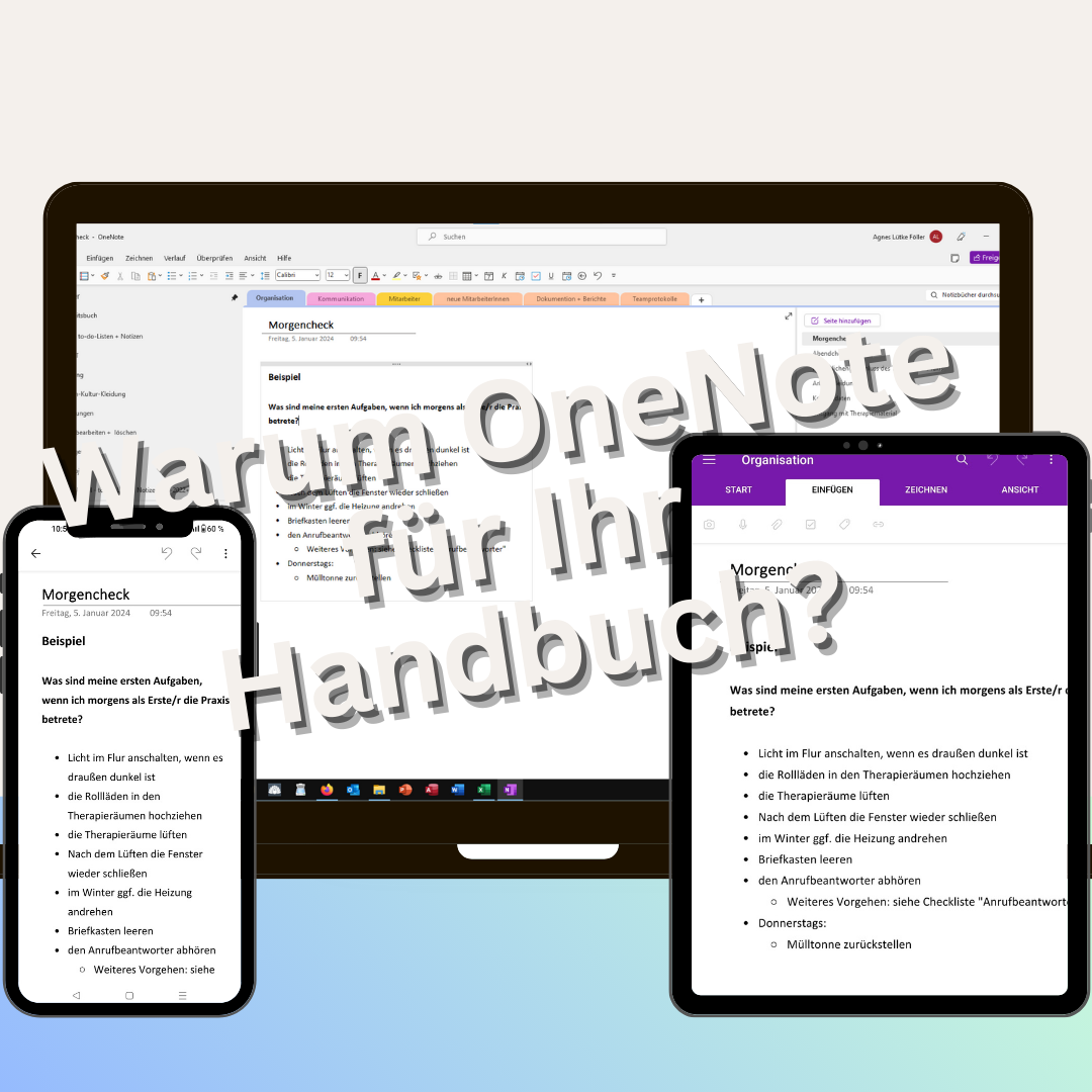 OneNote für Ihr Praxishandbuch - Agnes Lütke Föller